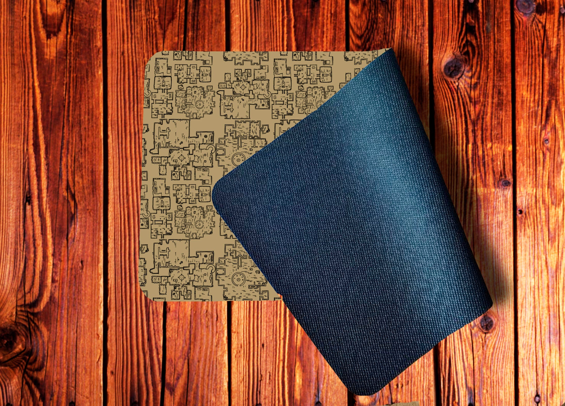 Patterned Playmat D&D Dungeon Map Printed Neoprene Card - Etsy