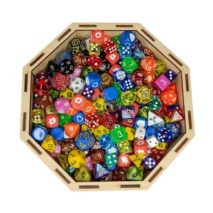 Octagon Dice Tray, Dice Orbit Solar System D&D Gaming Dice Box, Printed ...