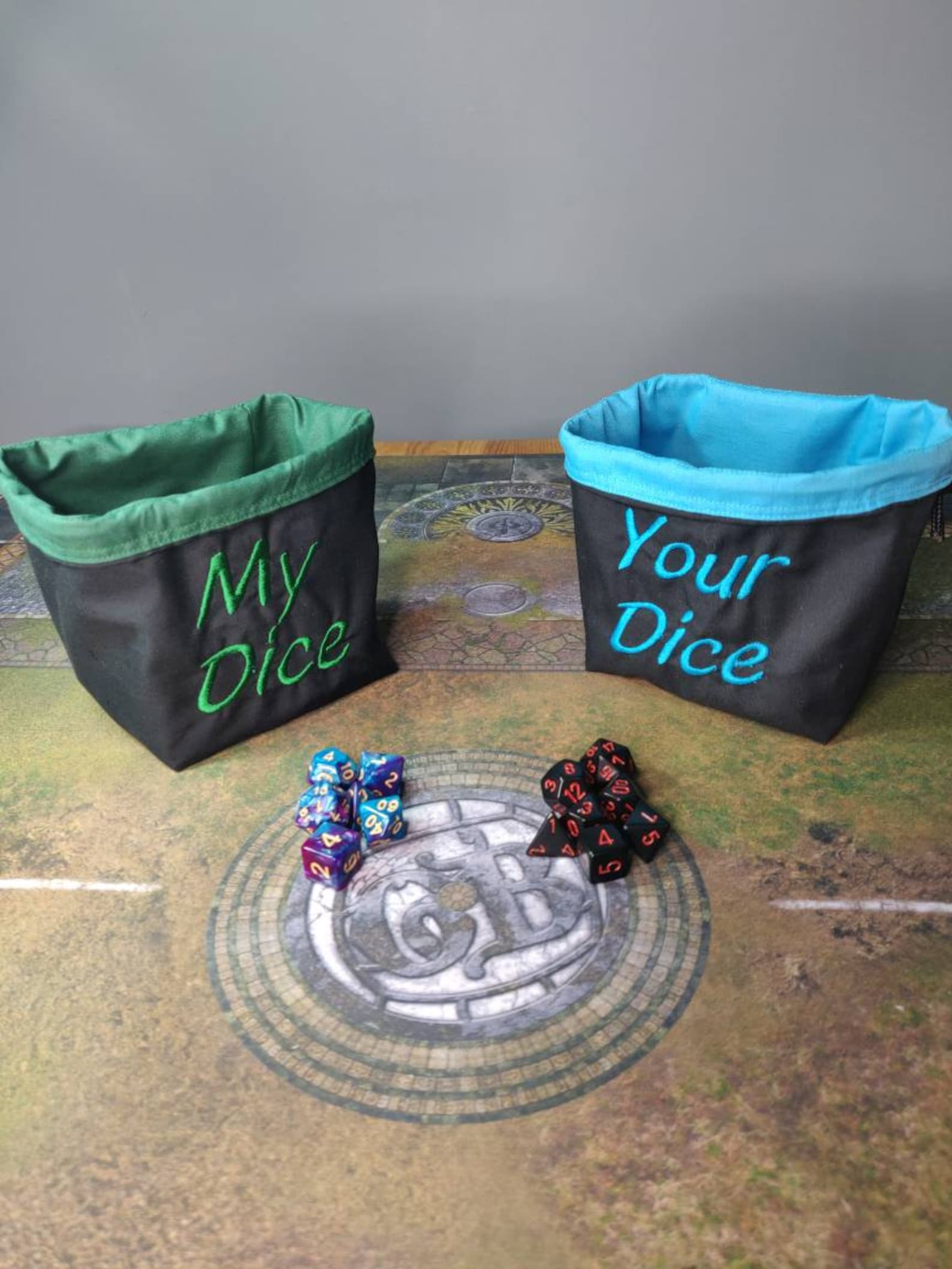 Custom Set of Dice Bags Set of 2 Bag of Holding Set Matching | Etsy
