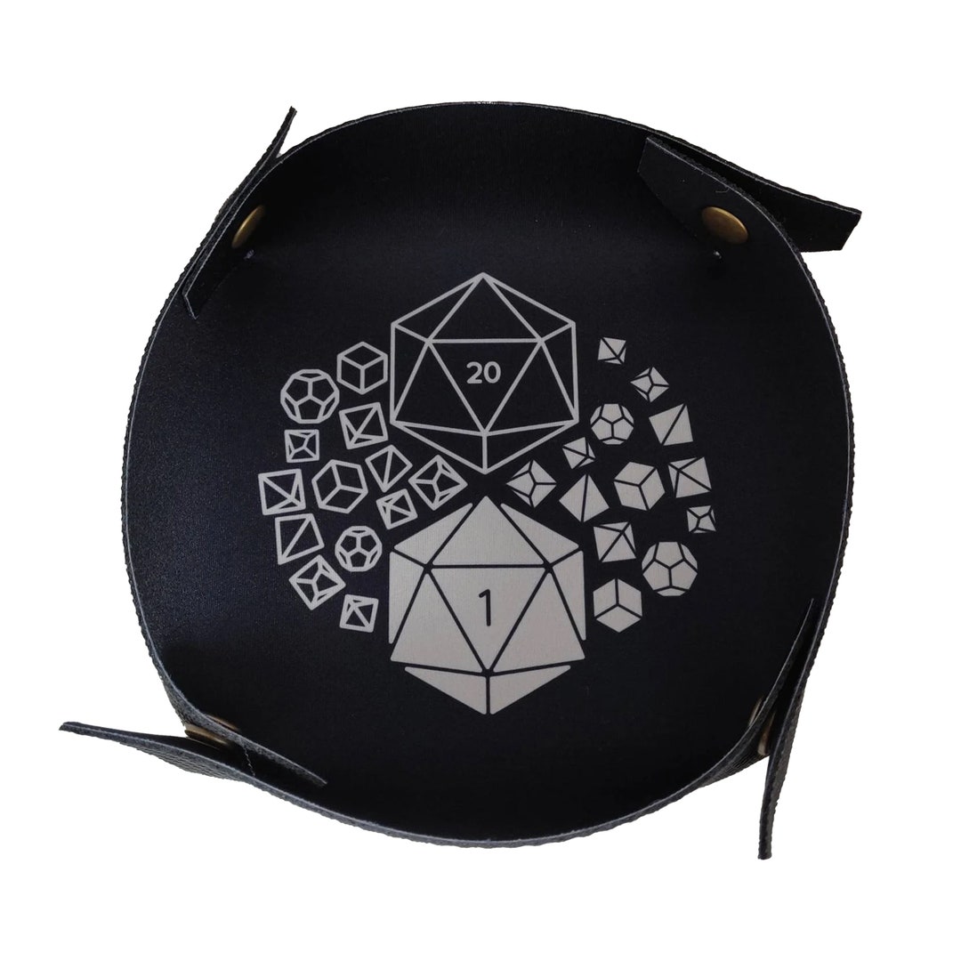 D&D Dice Tray, Dice Patterned Rolling Tray for Tabletop Board Games ...