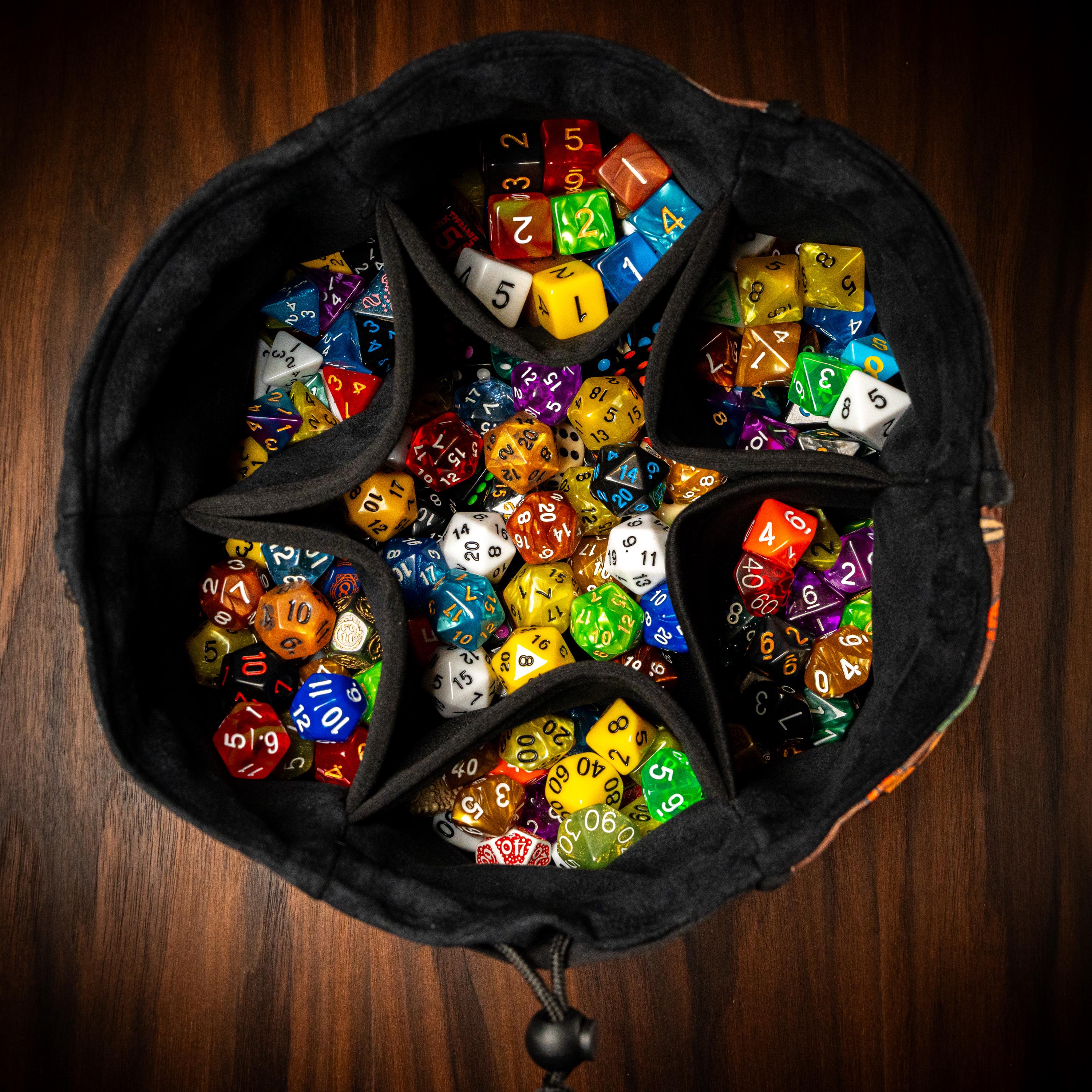 Extra Large Pocket Dice Bag, Tile Pouch, Bag of Holding With Pockets ...