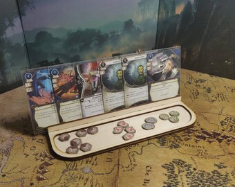 Board Game Card Holder Tabletop Gaming Card Rail Wooden - Etsy UK