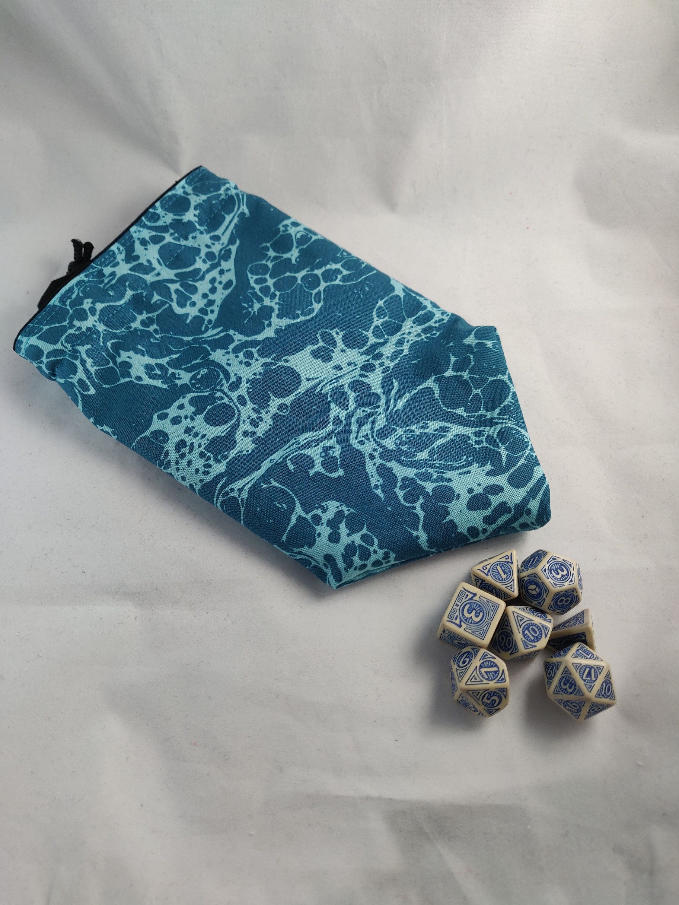 Marble Dice Bag Square Tile Pouch Cotton Freestanding | Etsy