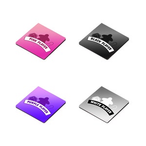 Board Game Coaster, Player Colour Table Coaster, Meeple Mug Placemat ...