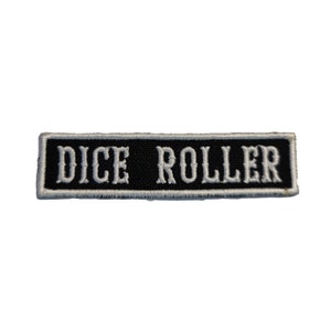 Dice Roller Board Game Patch, Fake Biker Iron on Patch for Tabletop ...