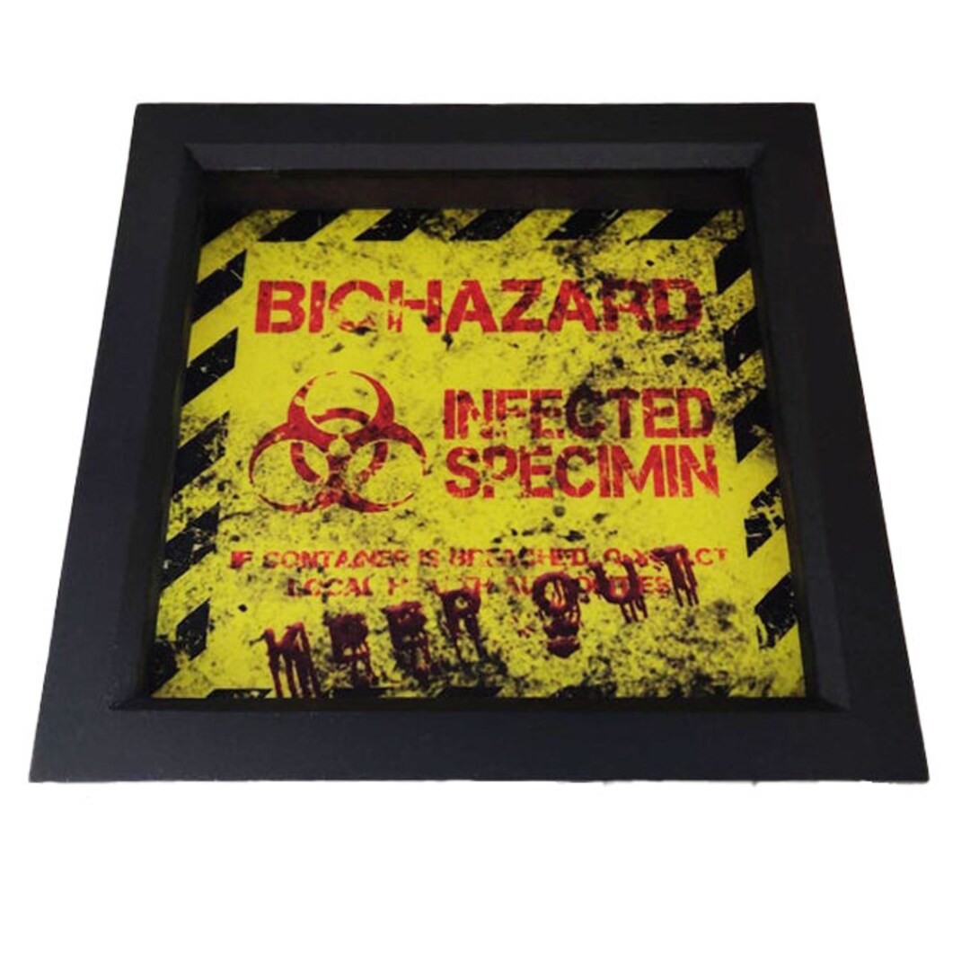 Biohazard Dice Tray, D&D RPG Gaming Dice Box, Wooden Dice Tray, Table ...