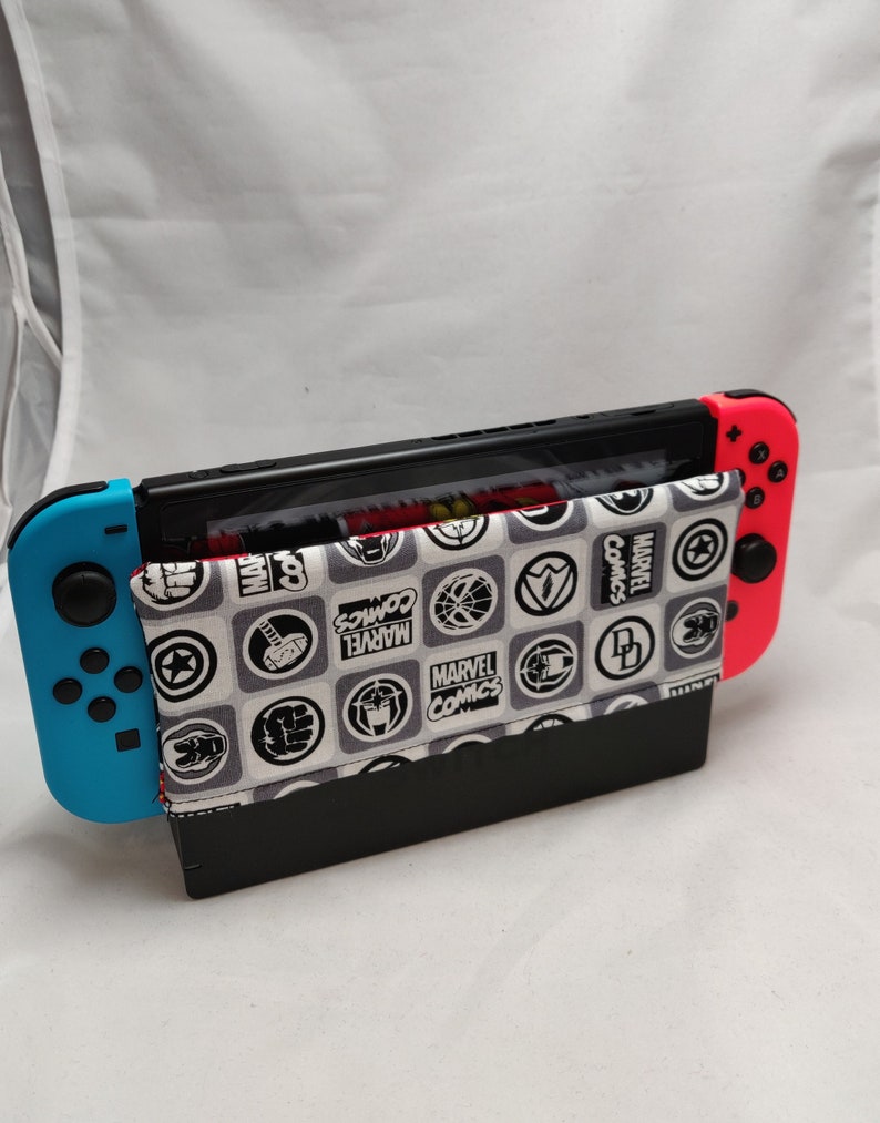 Nintendo Switch Dock Sock Dock Cover Reversible Marvel - Etsy