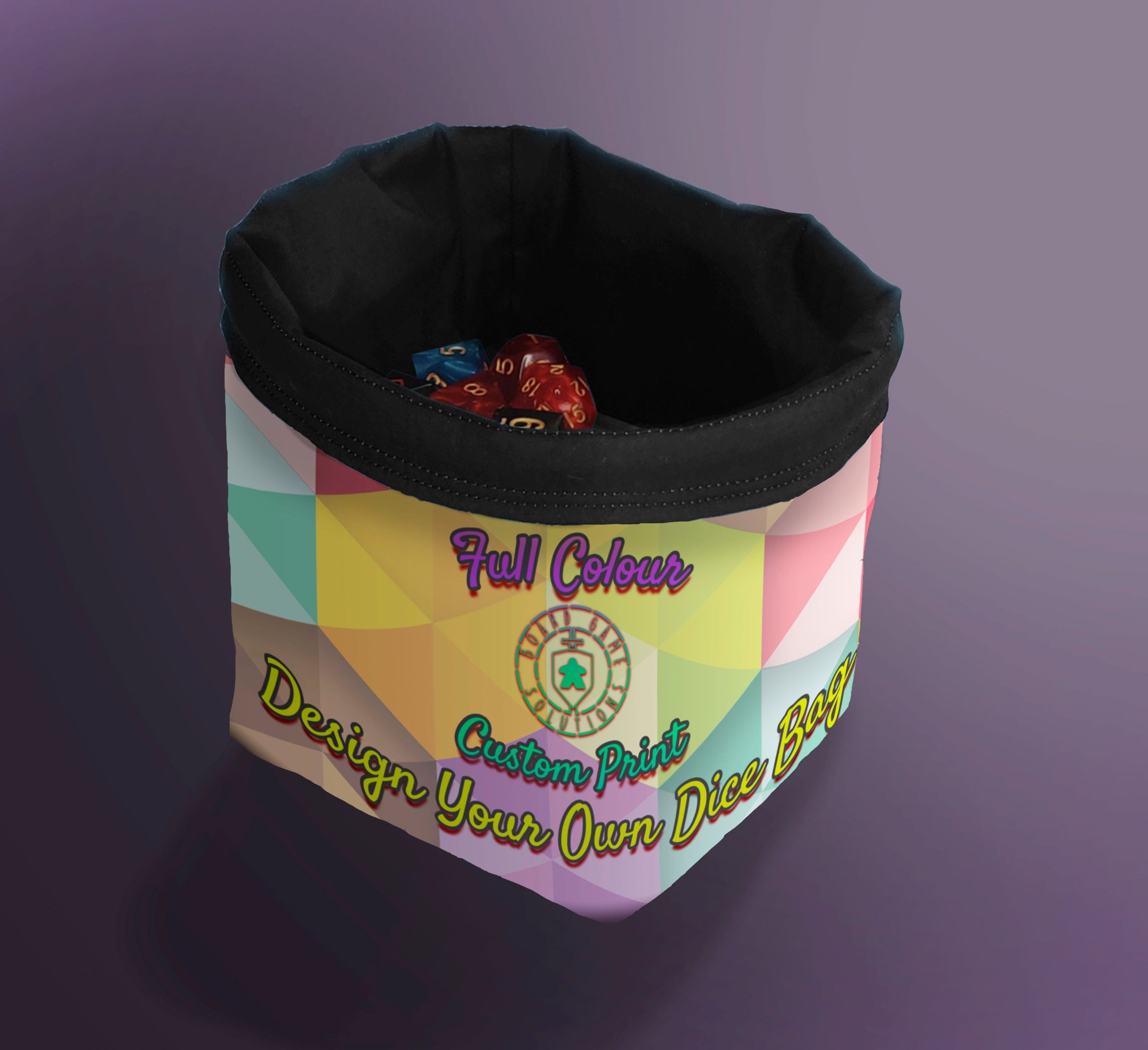 Custom Image Dice Bag Your Own Image on a Dice Bag - Etsy