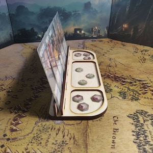 Board Game Card Holder, Tabletop Gaming Card Rail, Wooden Dashboard ...