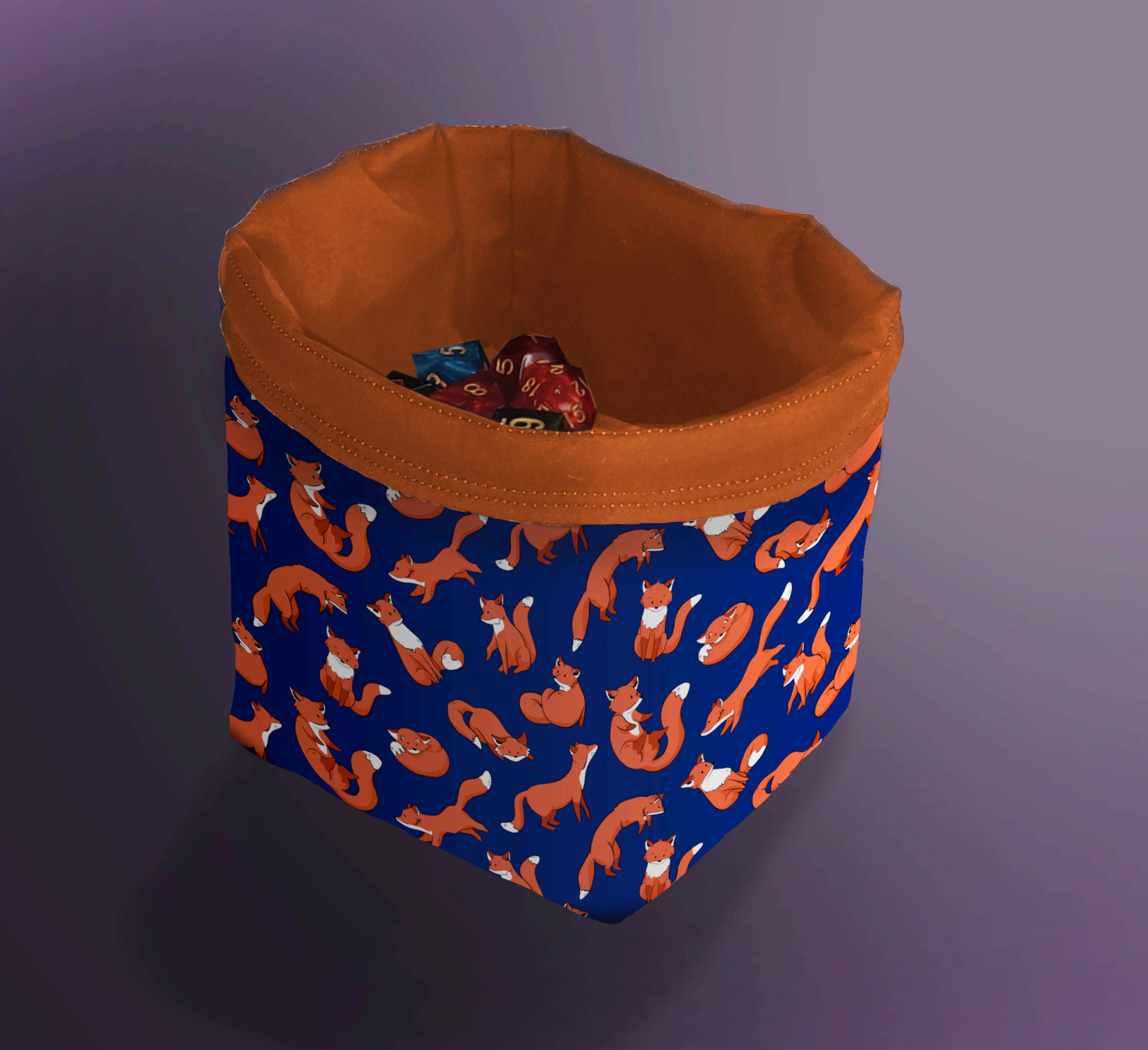 Fox Dice Bag for Tabletop Gaming Cute D&D Dice Bag for Role - Etsy