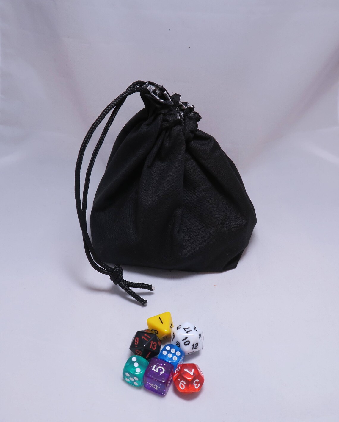 Square Black and White Check Dice Bag Freestanding D&D Bag of - Etsy UK