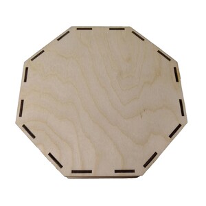 Octagon Dice Tray, Jungle Tiger Gaming Dice Box, Neoprene Lined Wooden ...