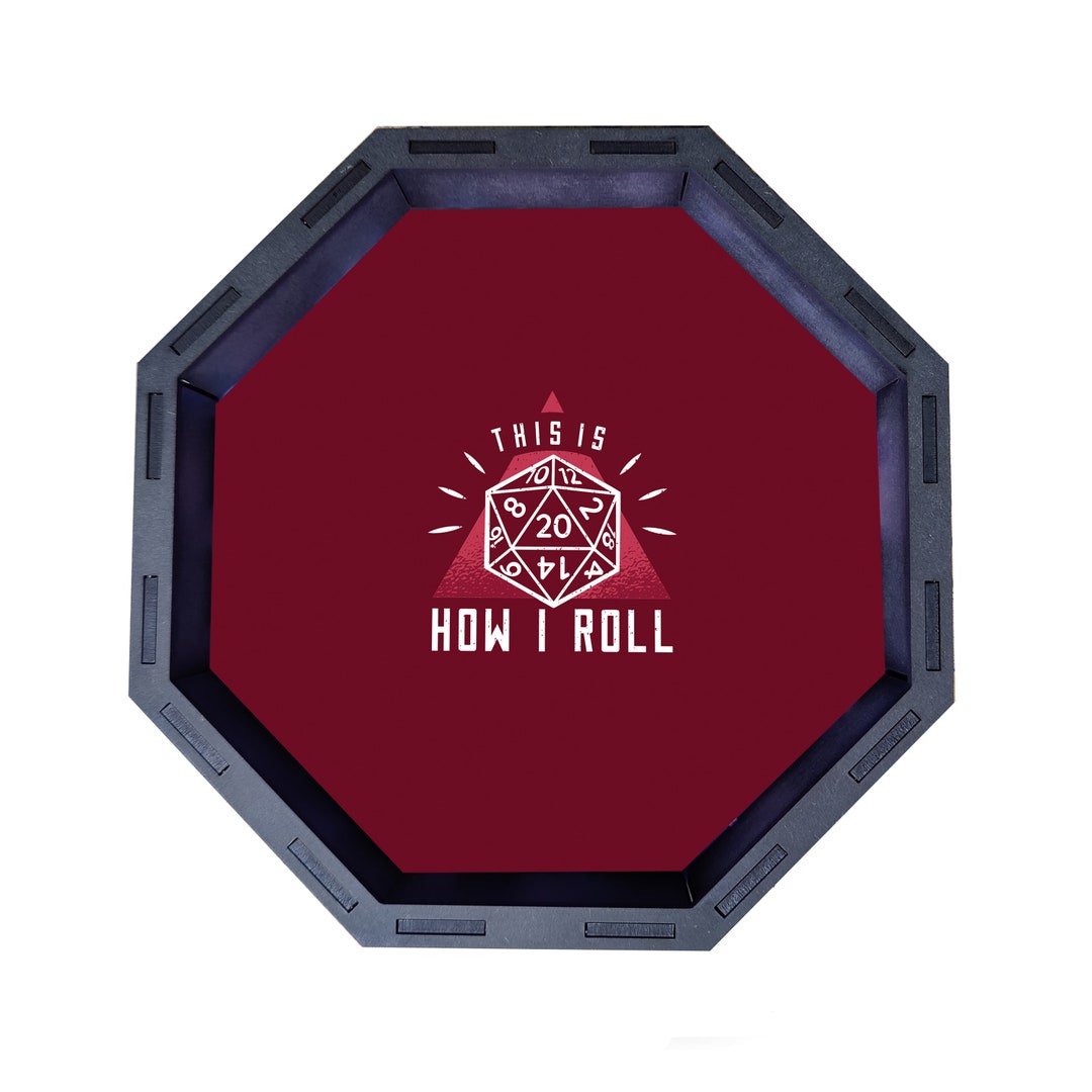 This is How I Roll Dice Tray, D&D Octagon Rolling Tray for Dice Games ...
