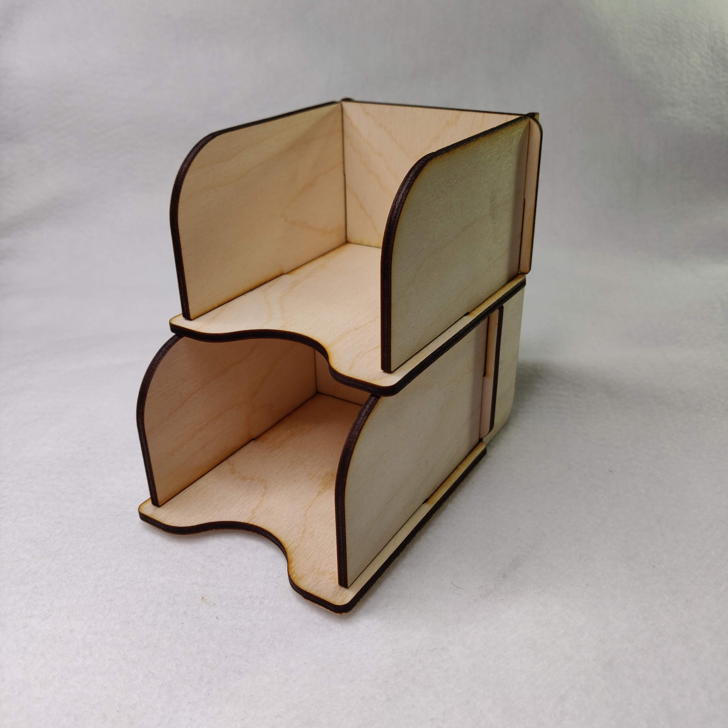 Wooden Deck Organiser Draw/discard Box in Two Sizes Wooden - Etsy UK