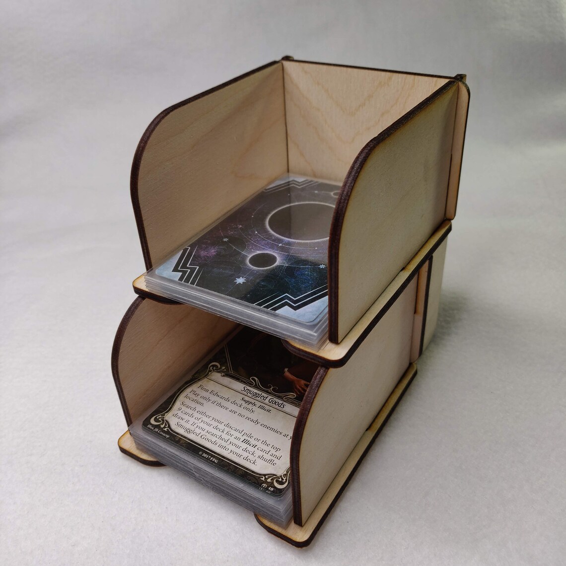 Wooden Deck Organiser Draw/discard Box in Two Sizes Wooden | Etsy Canada