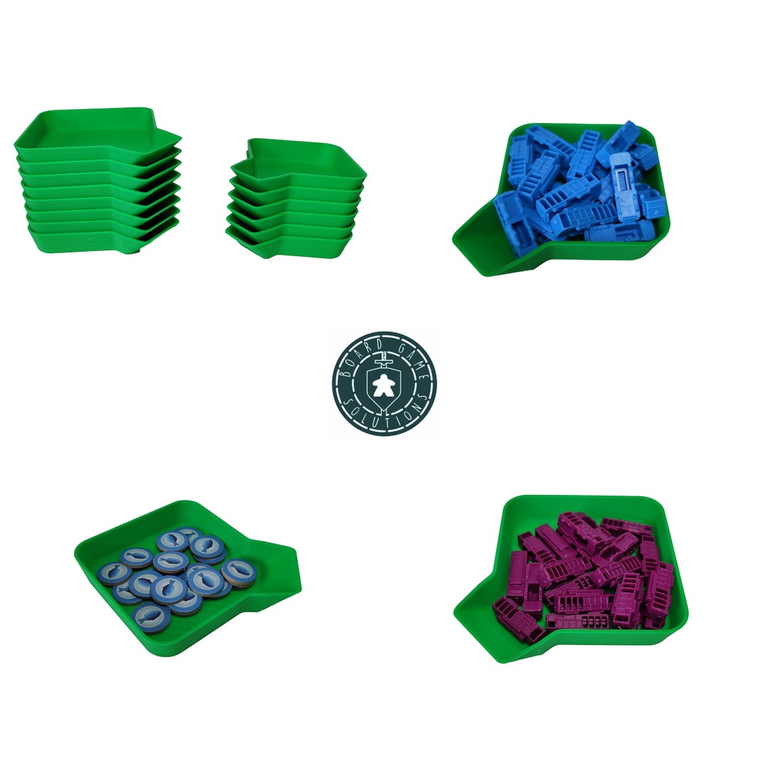 Board Game Token Trays, Stackable Universal Dishes With Funnel Scoop ...