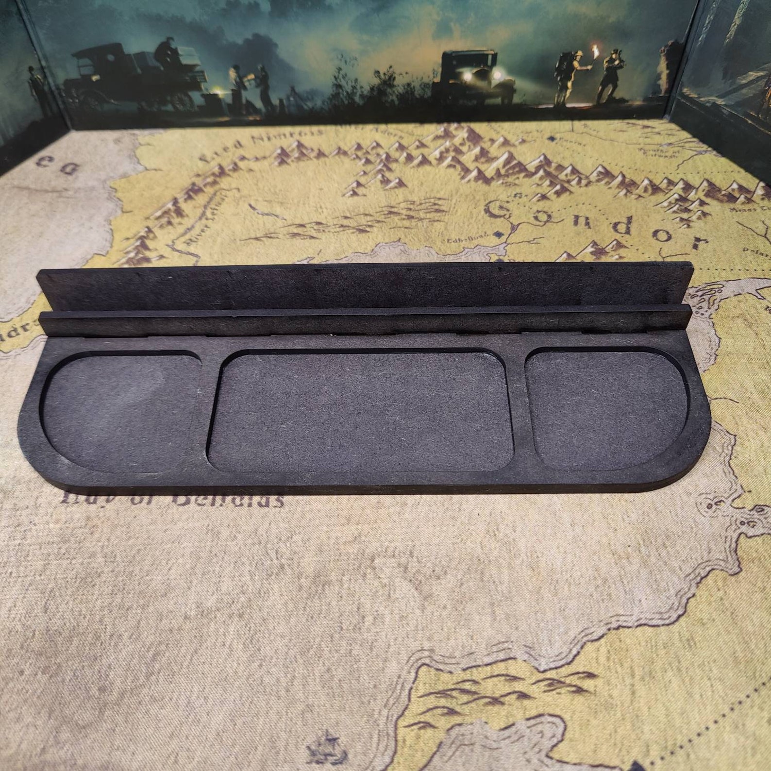Board Game Card Holder With Tray Black Tabletop Gaming Card - Etsy