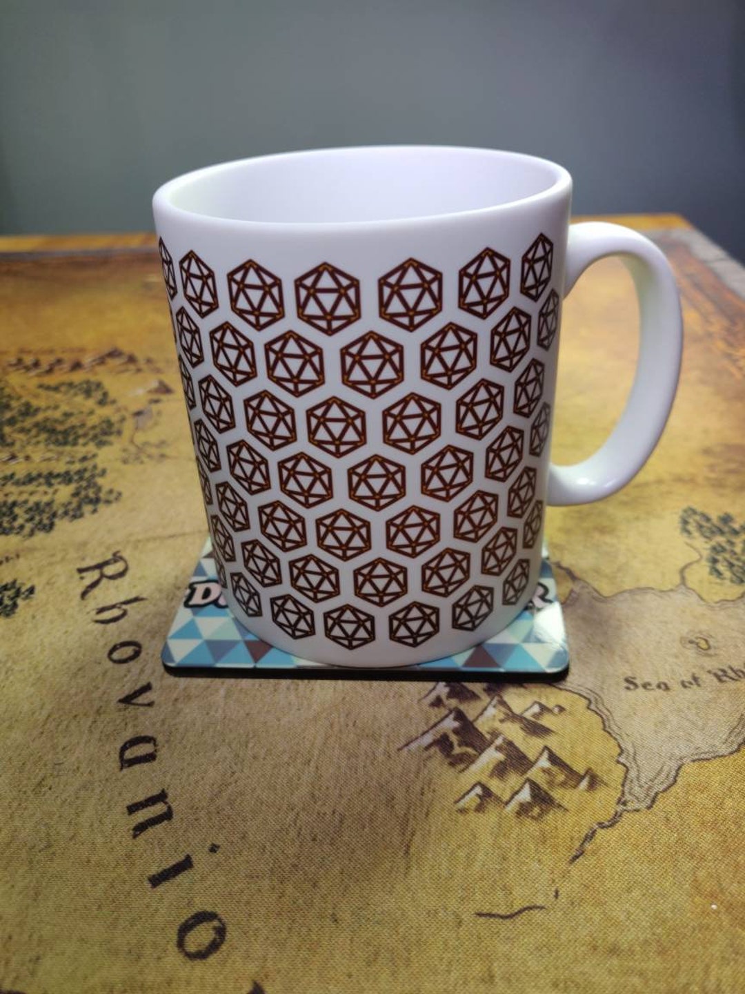 Dice Mug, D20 Mug, Matt Coated Coffee Mug, DM Tea Cup, D&D Mug, Games ...