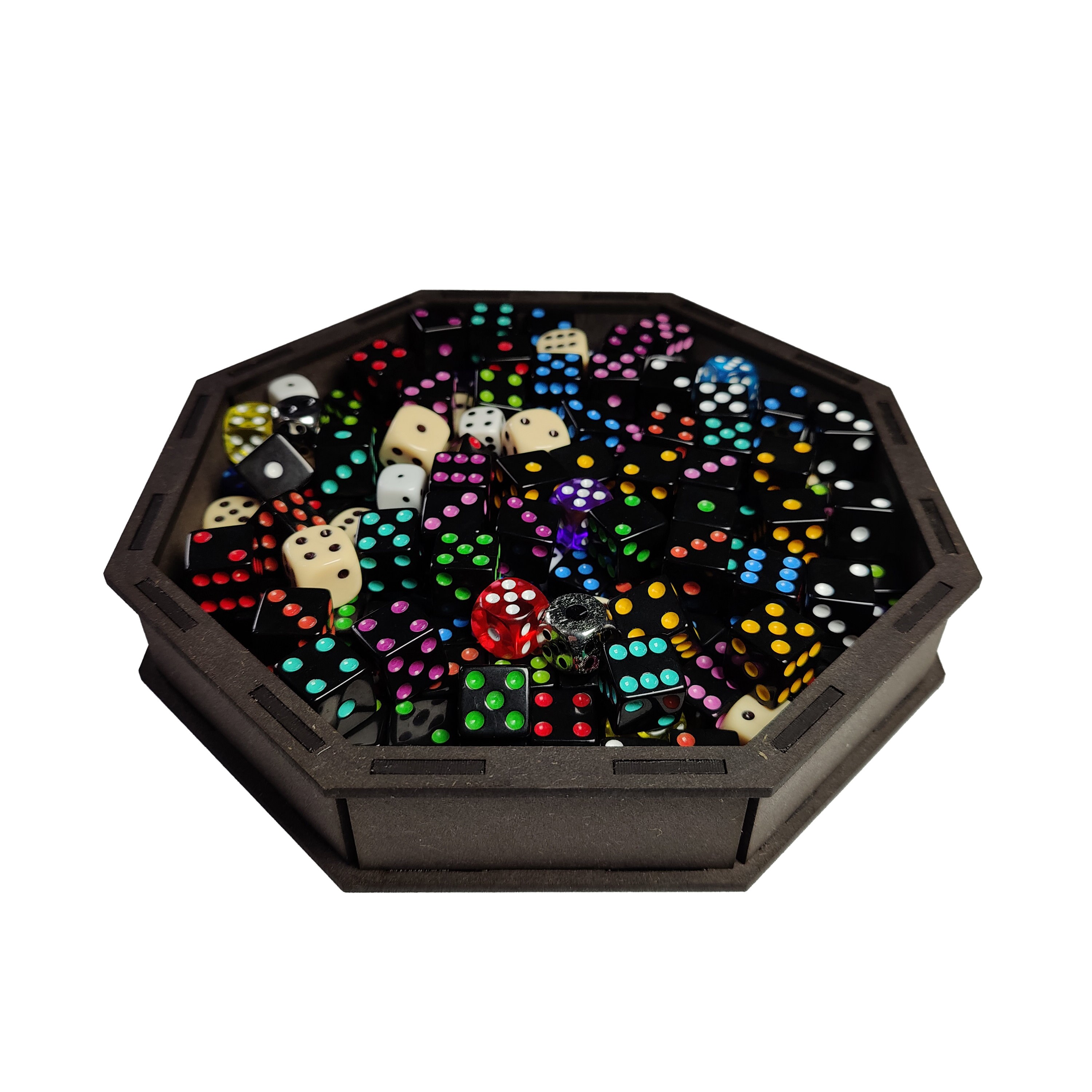 Solar System Dice Tray Large Wooden Black Octagon Dice Dish - Etsy