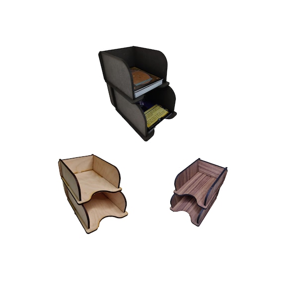 Wooden Deck Organiser Draw/discard Box in Two Sizes Wooden - Etsy