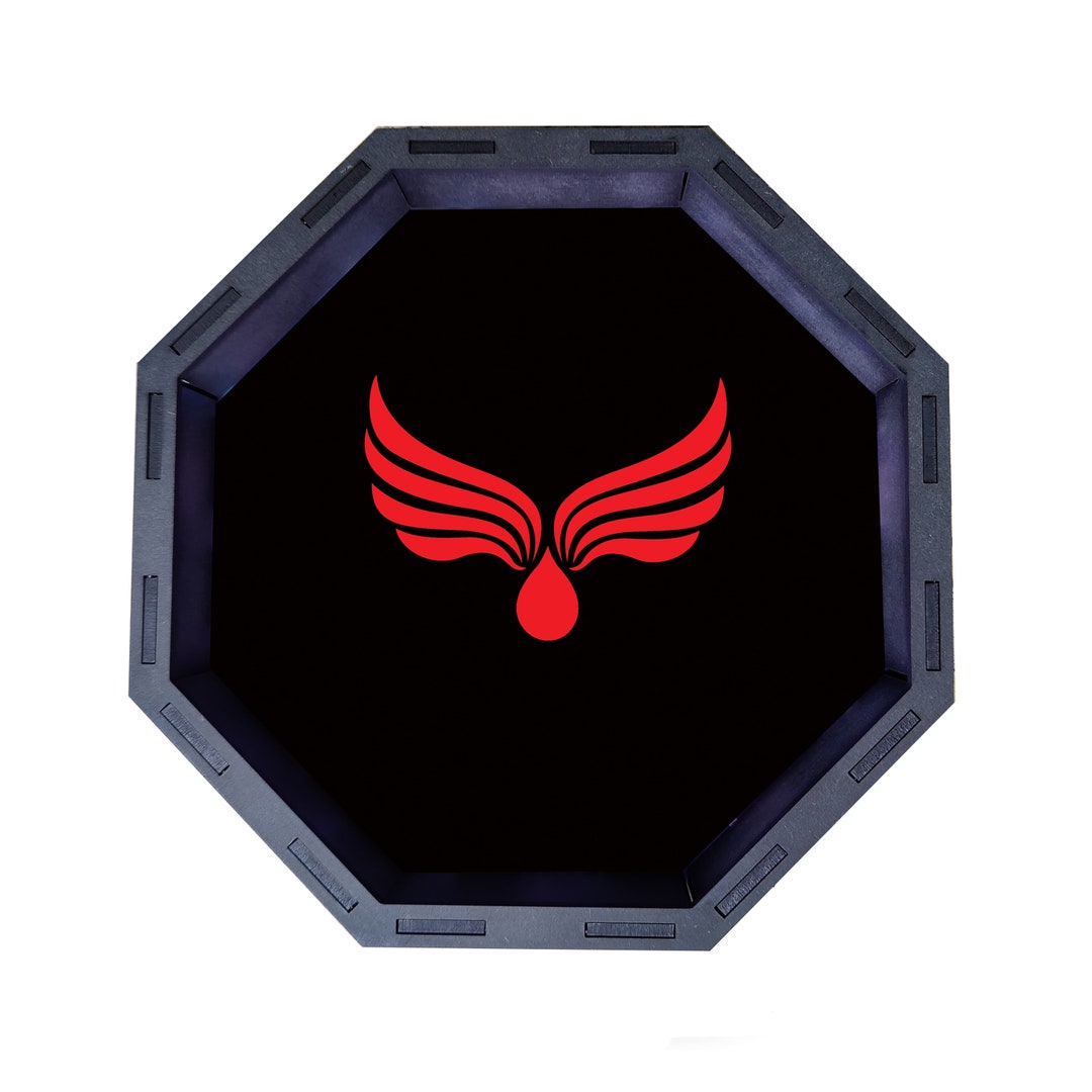 Wargaming Dice Tray, Blood Angels Wargaming Inspired Octagon Large ...
