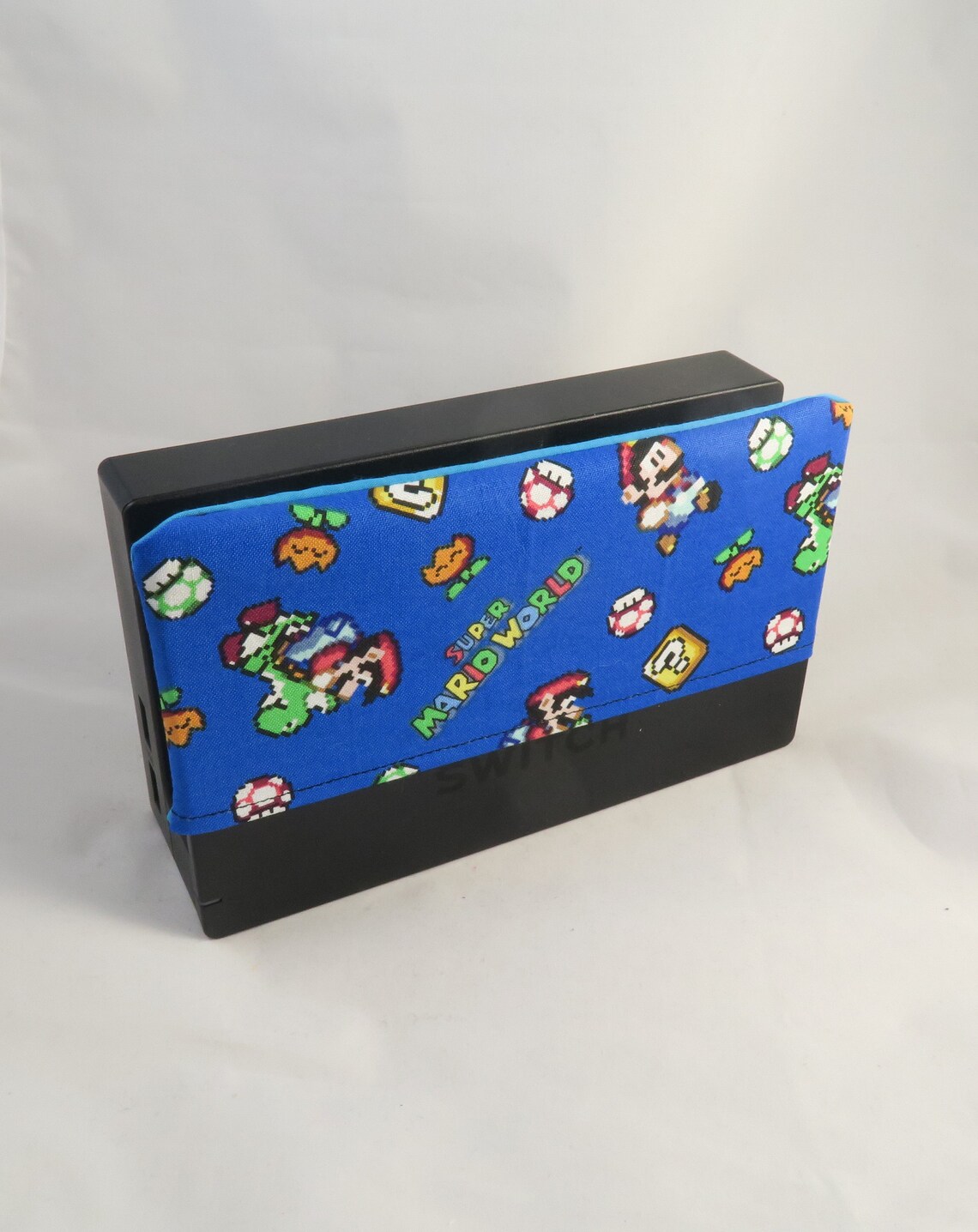 Super Mario Nintendo Switch Dock Cover Blue Dock Sock | Etsy UK