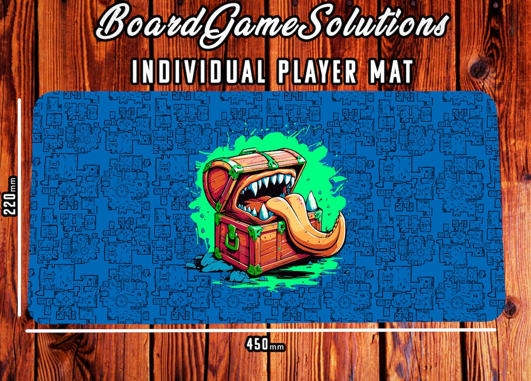 Patterned Playmat, Mimic Chest Pattern, Printed Neoprene Card Table Mat ...