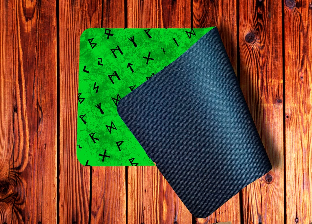 Patterned Playmat, Colourful Runes Printed Neoprene Card Table Mat for ...