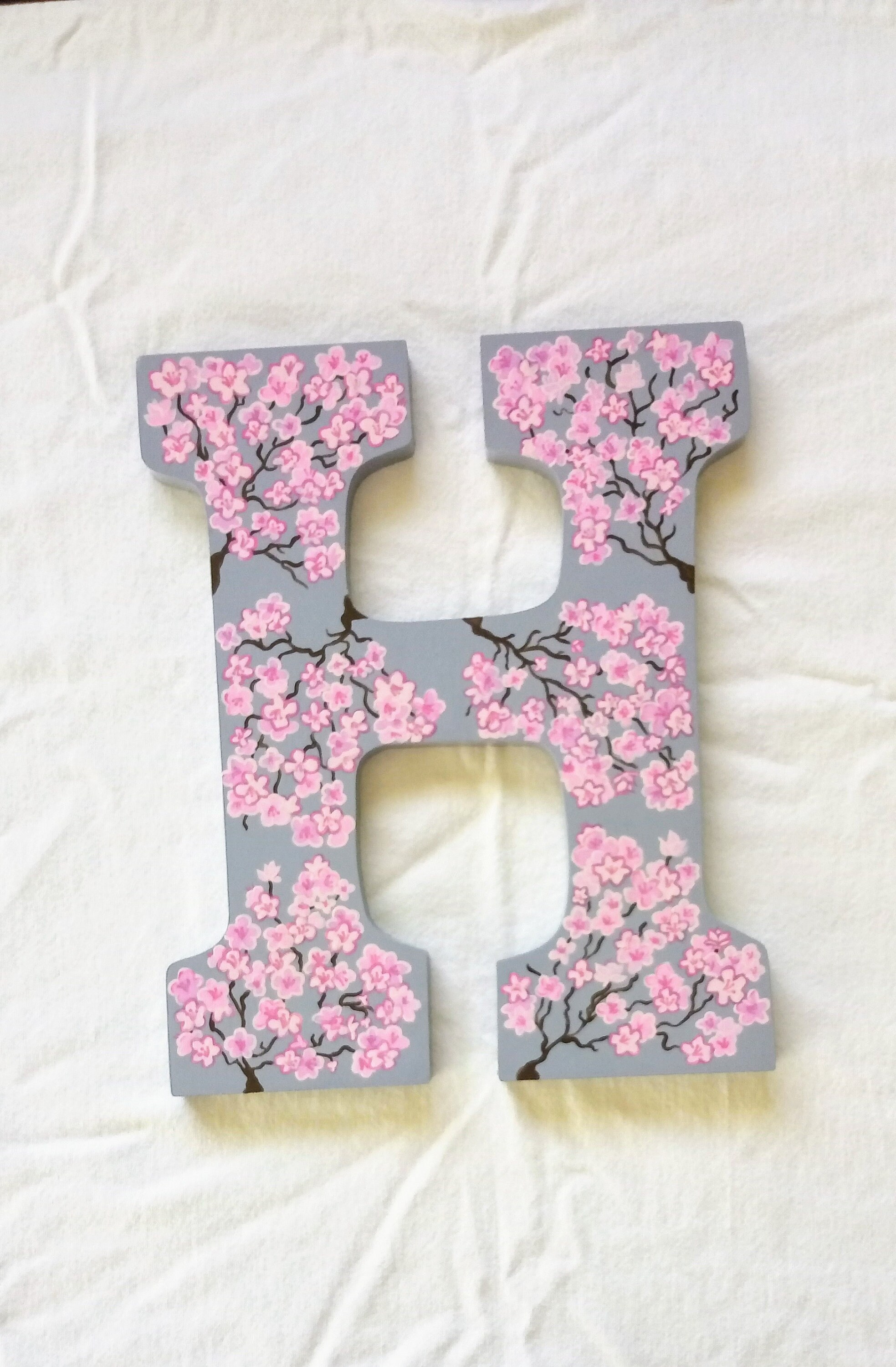 Cherry Blossom Wall Letters Cherry Blossoms Nursery Wall - Etsy