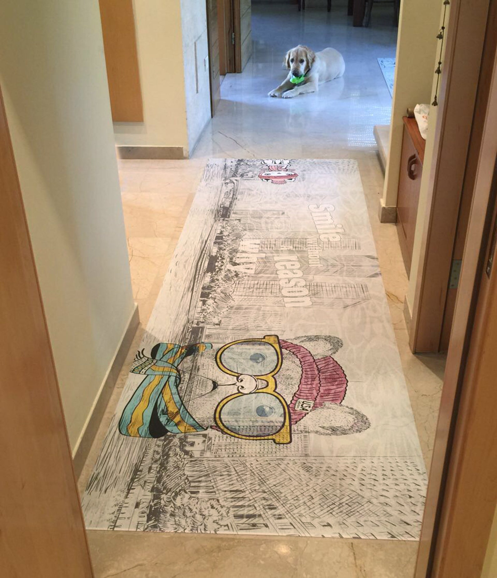 Smile : Vinyl Kitchen Floor Mat Vinyl Floor Rug Area Rug - Etsy