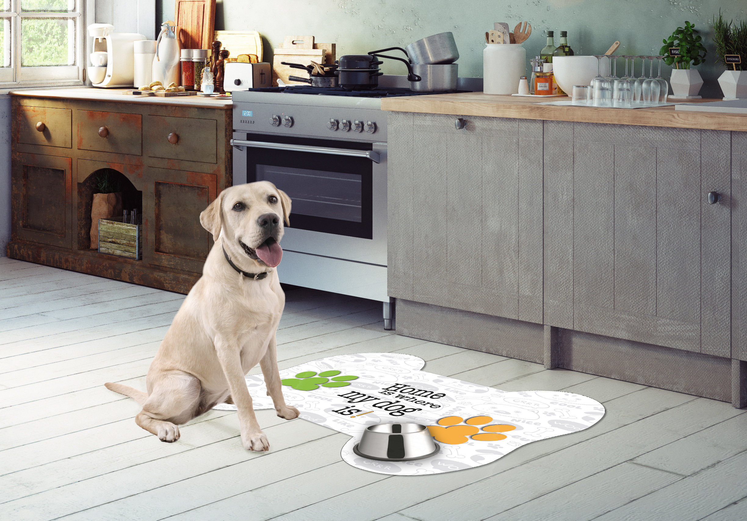 Dog Feeding Mat Dog Placemats Dog Rug Pet Food Mat Vinyl | Etsy