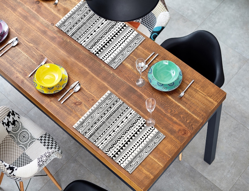 African Placemats Dining Table Tableware Home Decor Table - Etsy
