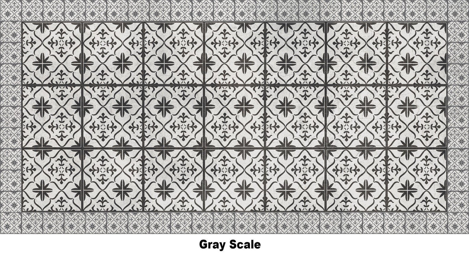 Grey Tiles Floor Mat Large Vinyl Floor Mat Vinyl Area Rug - Etsy
