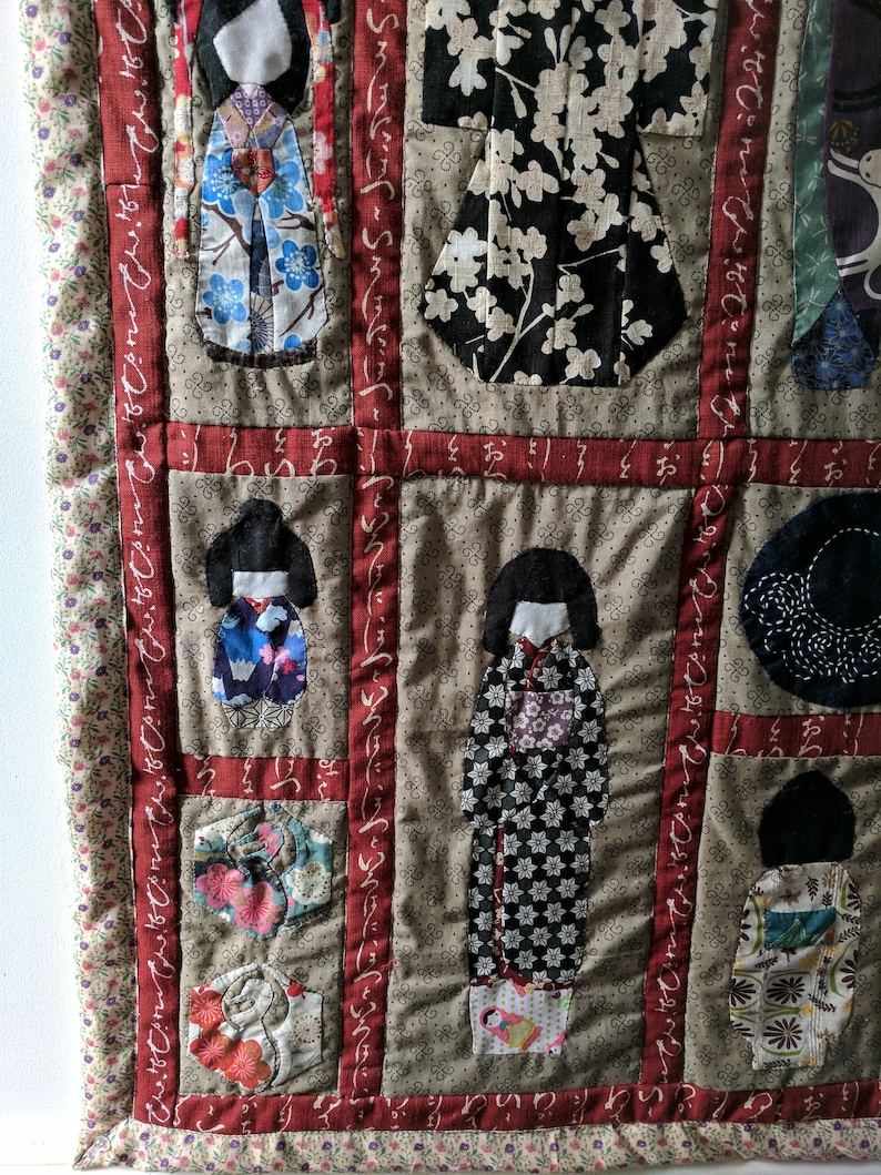 Japanese Patchwork Wall Hanging, 157x167cm - Etsy