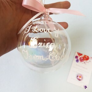 Custom Written Ball, My First Christmas, Date, Name, Phrase You Want ...