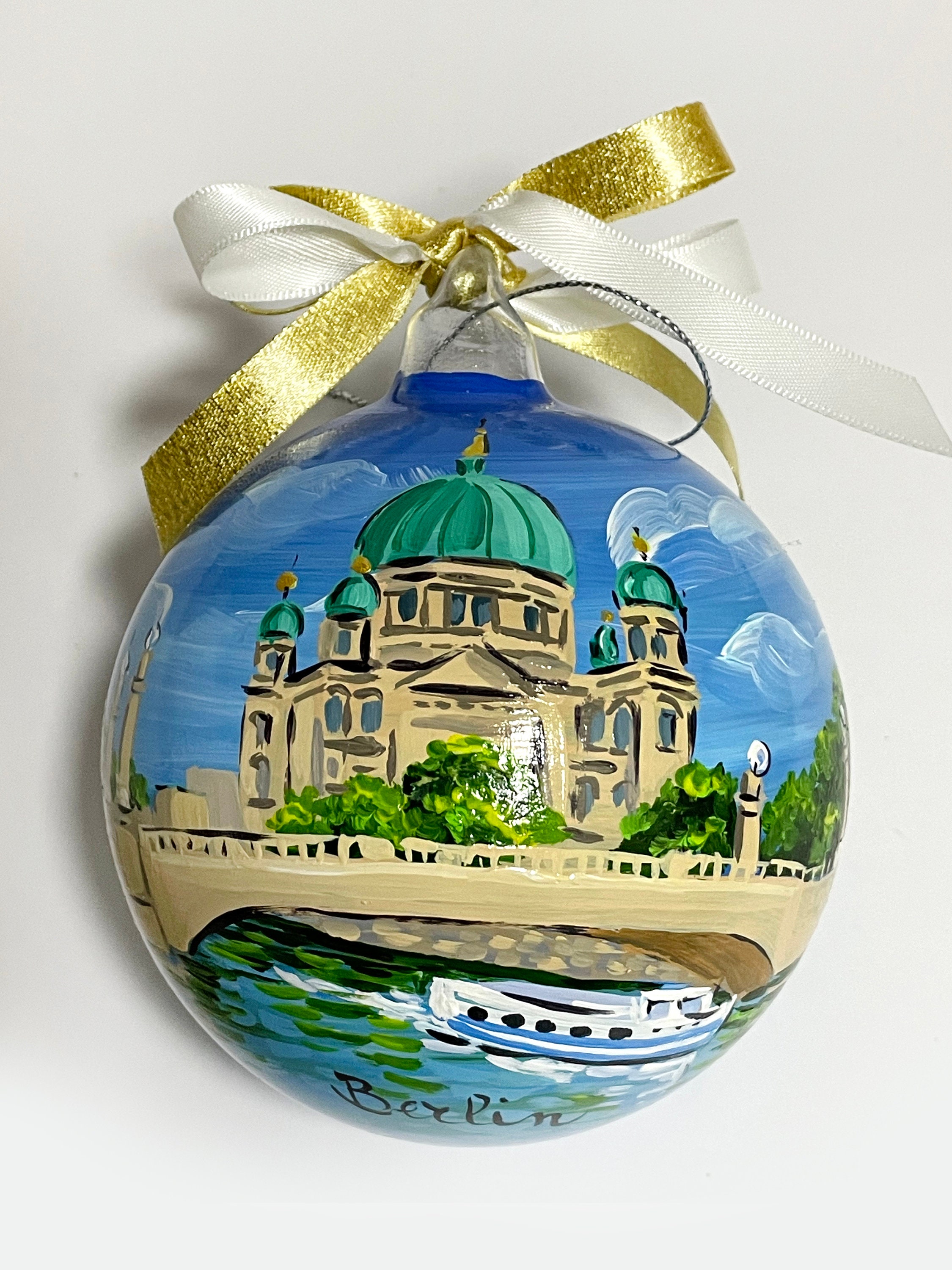 BERLIN Germany Hand Painted Ornament. Christmas Bauble With Customized ...