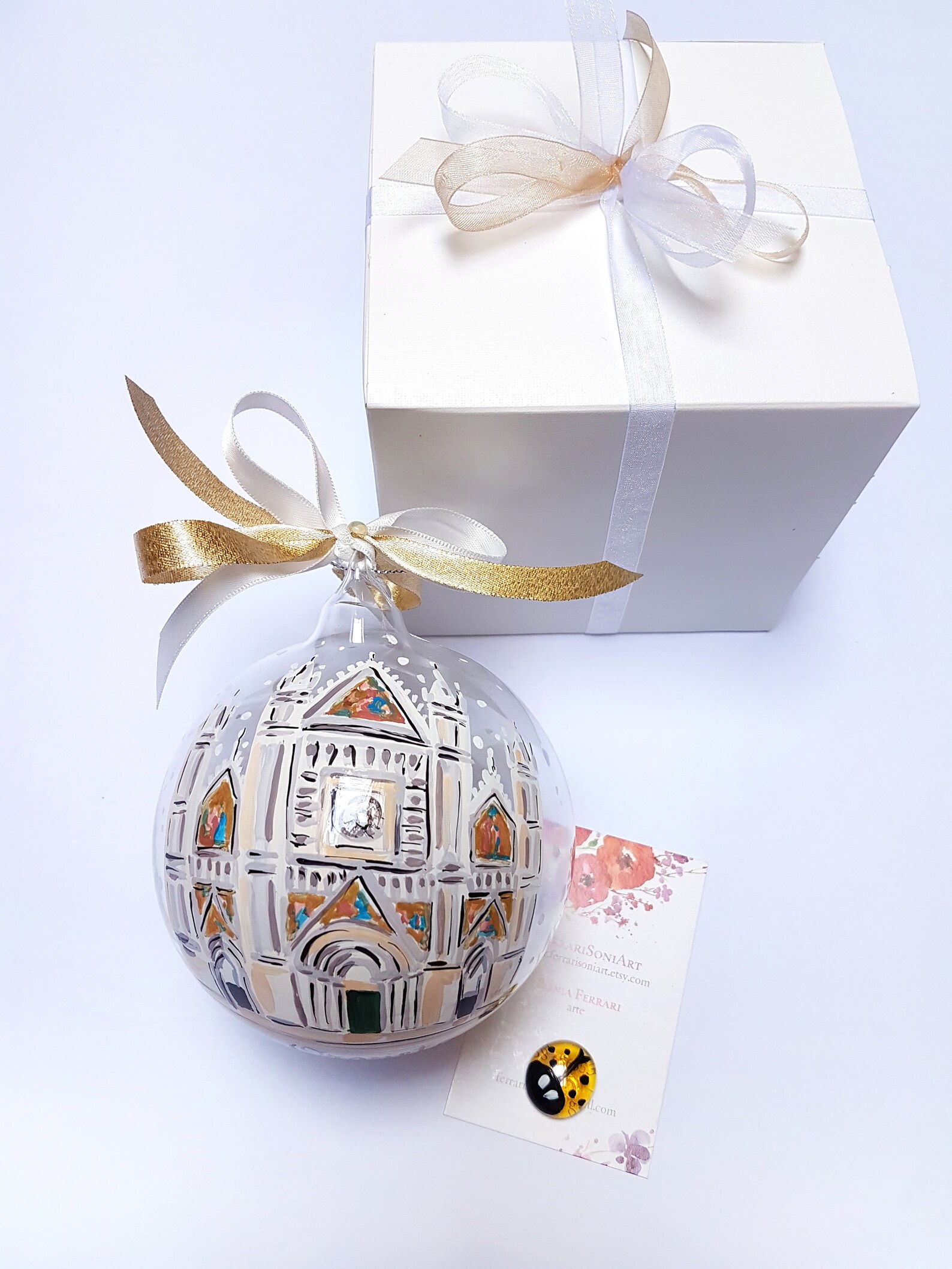 Orvieto Cathedral Hand Painted on Ornament. Personalized Italian Cities ...