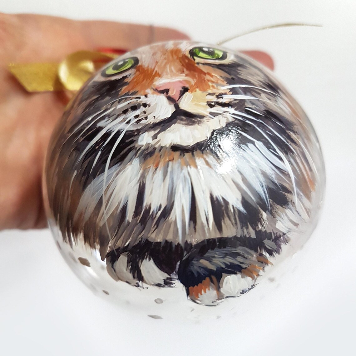Personalized Cat Ornament, Portrait of Your Pet. Decoration to Give to ...