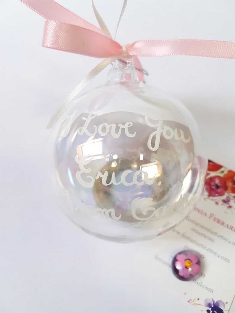 Custom Written Ball, My First Christmas, Date, Name, Phrase You Want ...
