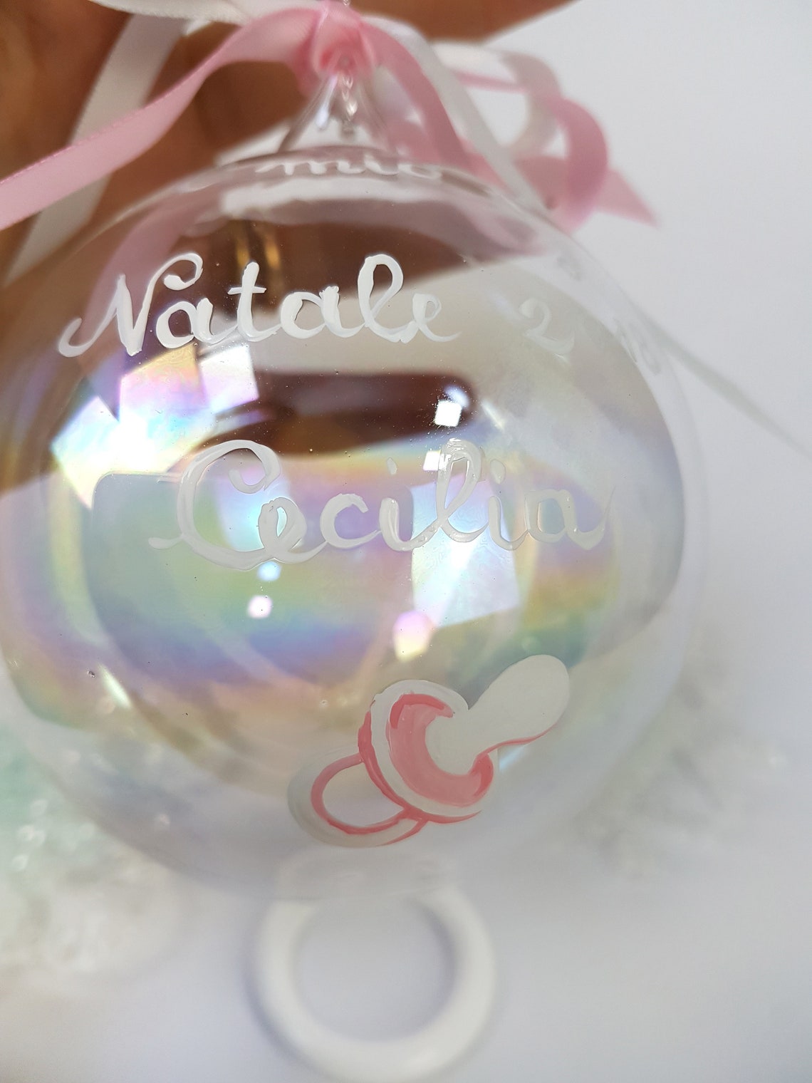 Custom Written Ball, My First Christmas, Date, Name, Phrase You Want ...