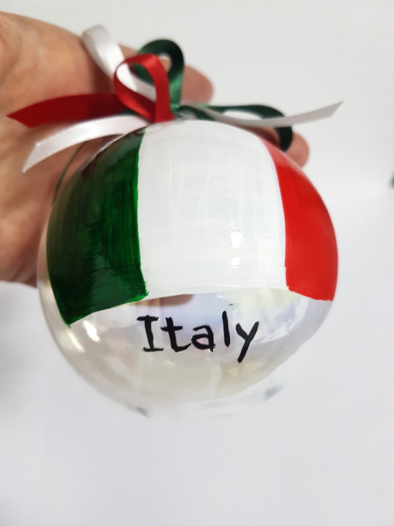 Ball With Italian Flag Ornament of Italy. National Flags - Etsy
