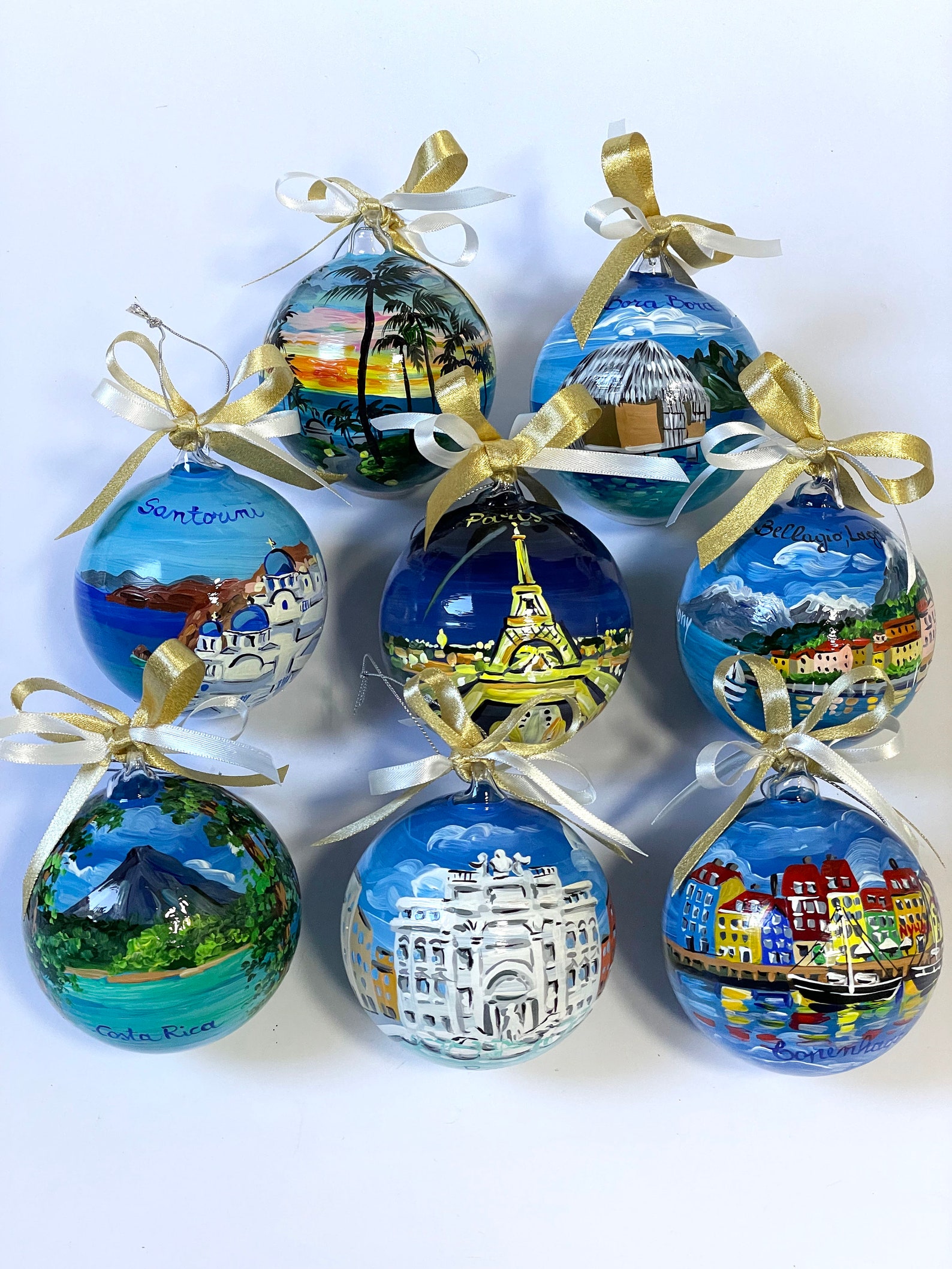 BERLIN Germany Hand Painted Ornament. Christmas Bauble With Customized ...