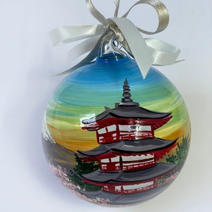 Japan Hand-painted Ornament, Souvenir of Your Trip to Japan ...