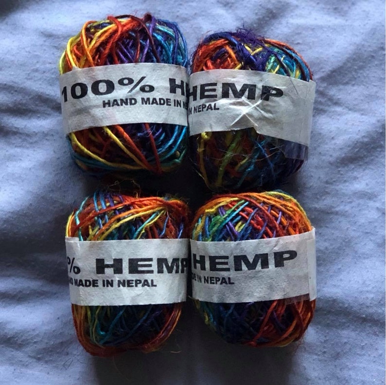Hemp - Four Balls of Hemp Yarn - String - Thread - Twine Sustainable ...