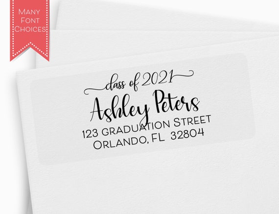 Graduation Announcement Address Label Graduation Address | Etsy