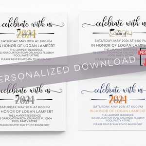 Graduation Address Label Download, Class of 2024, Graduate Mailing ...