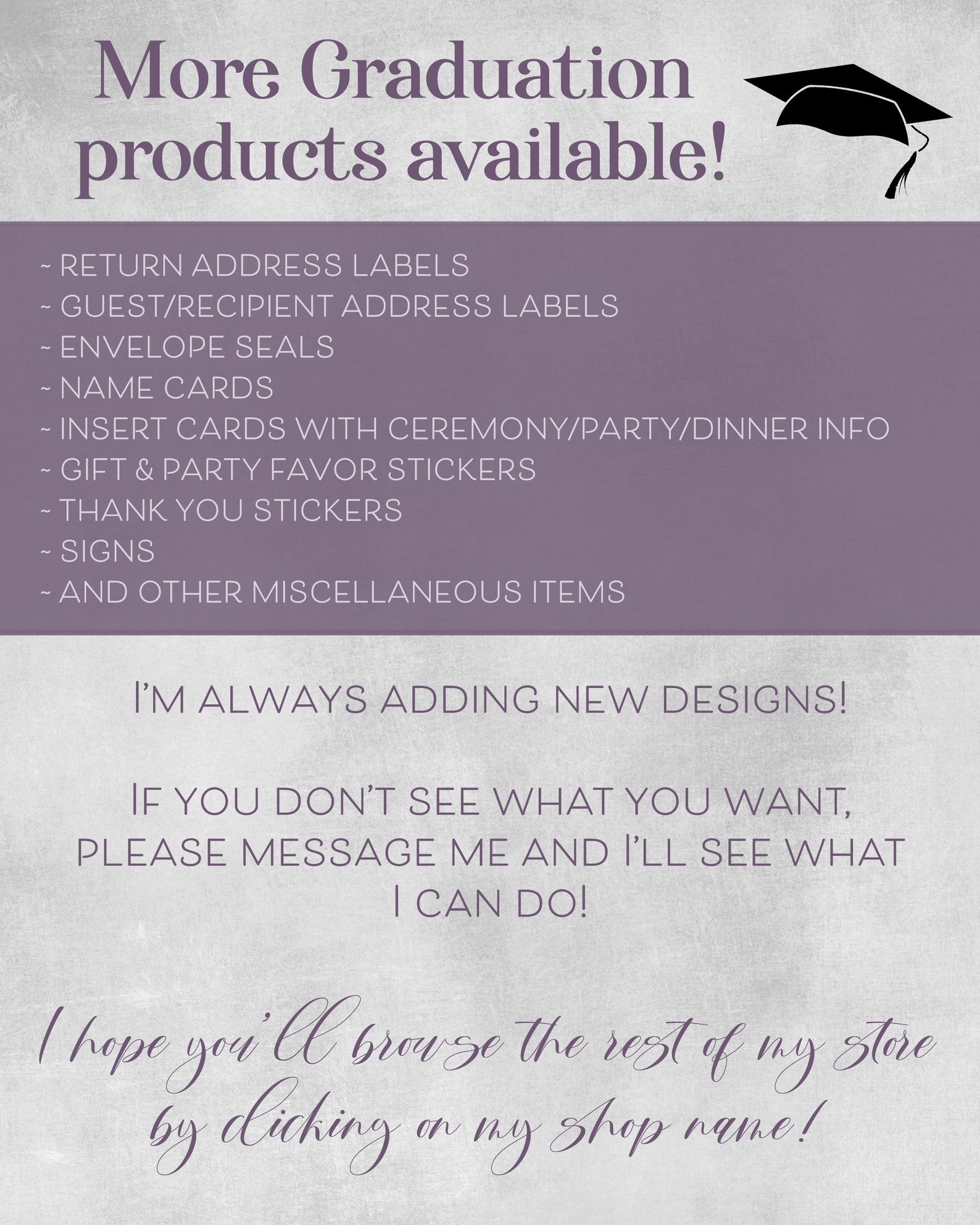 Graduation Address Label Graduate Announcement Return Address - Etsy