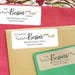 Christmas Card Recipient Address Label Bundle With Lights, Elegant ...
