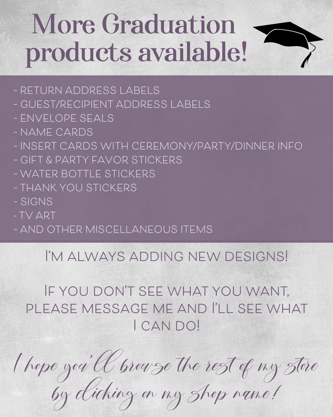 Graduation Announcement Address Label, Graduate Invitation Mailing ...