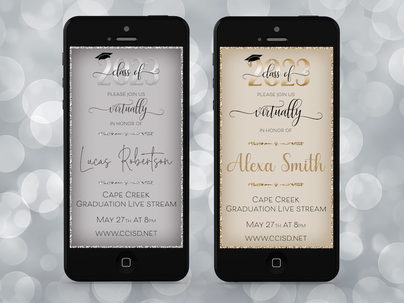 Graduation Virtual Invitation Graduation Live Stream Invite - Etsy